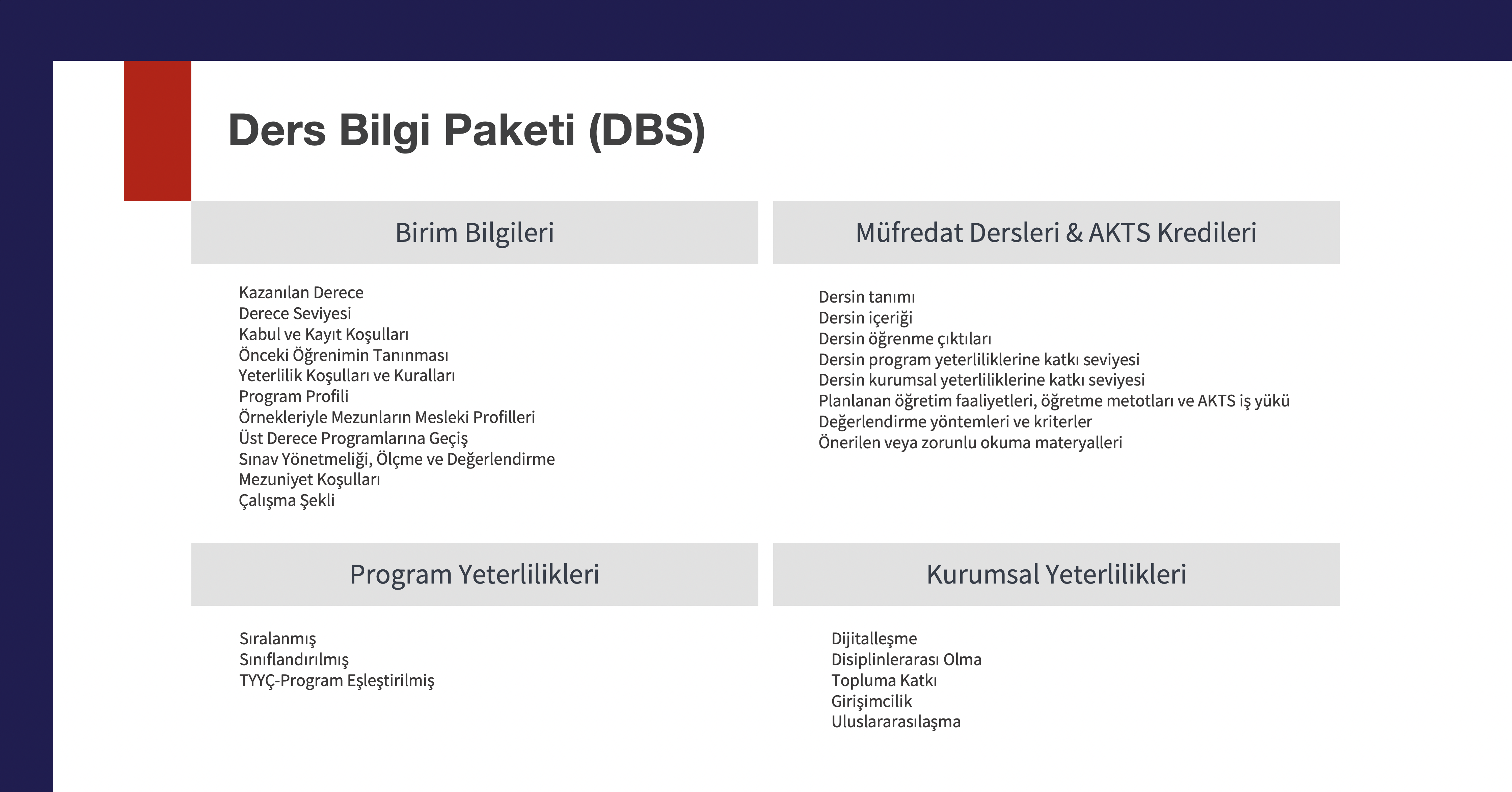 Kurs : ATA101 - Oryantasyon Açık Dersi | dbs